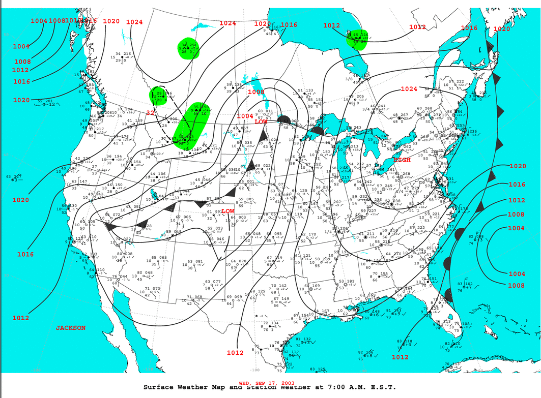 Surface Weather and Station Plots