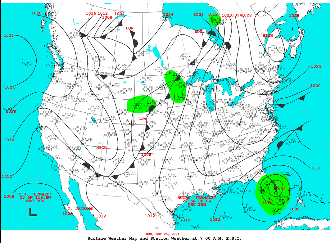 Surface Weather and Station Plots
