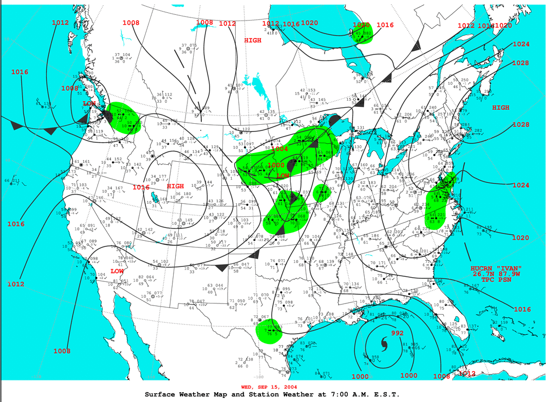 Surface Weather and Station Plots
