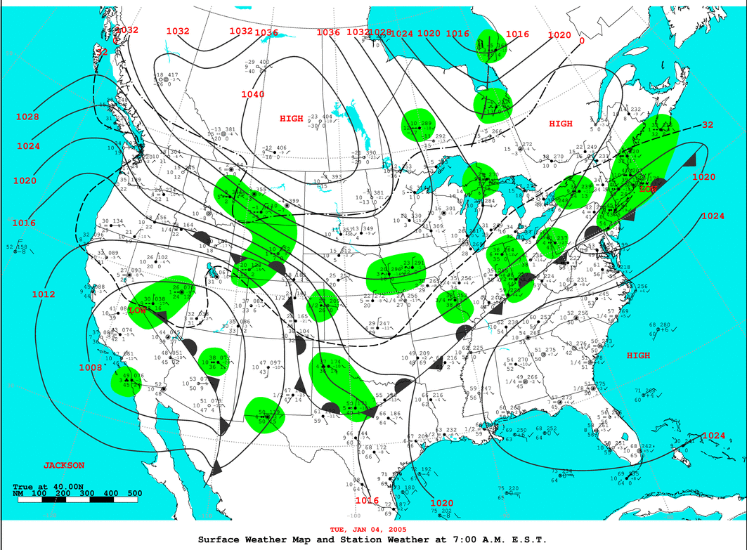 Surface Weather and Station Plots