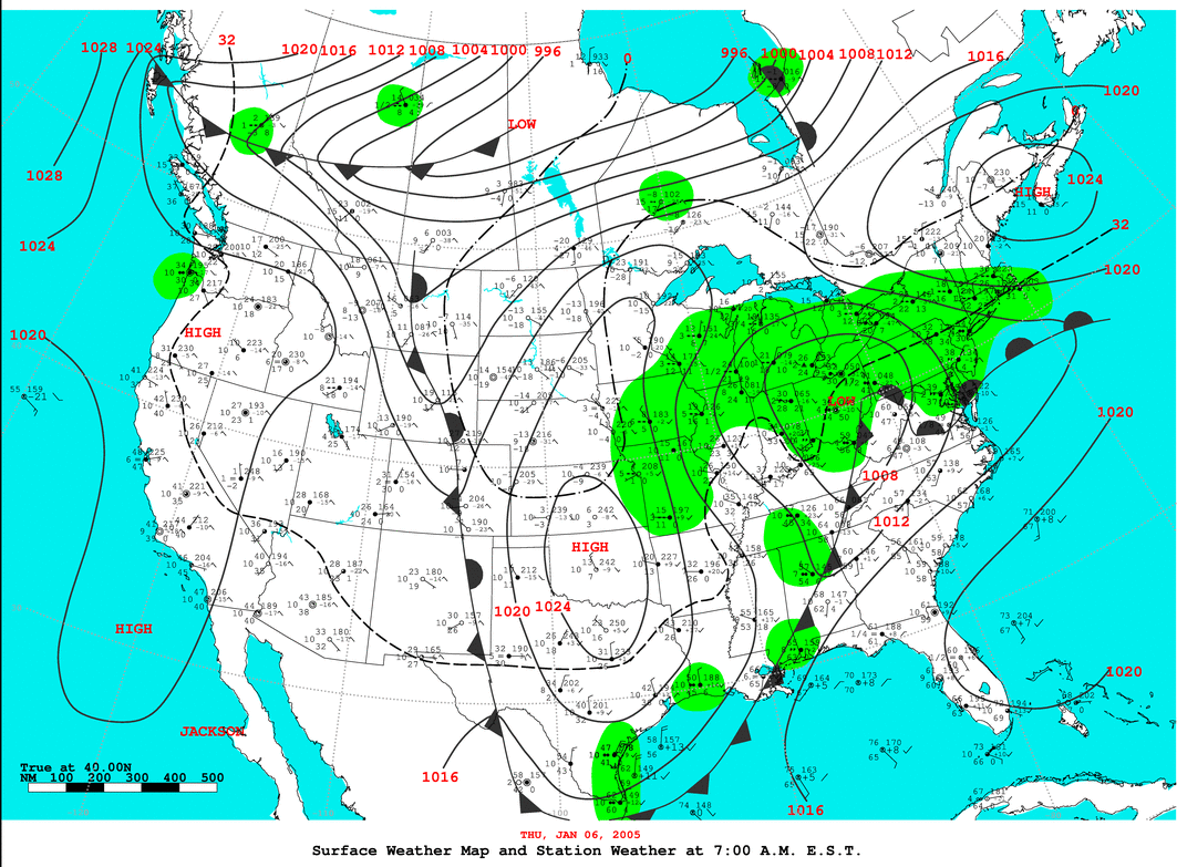 Surface Weather and Station Plots