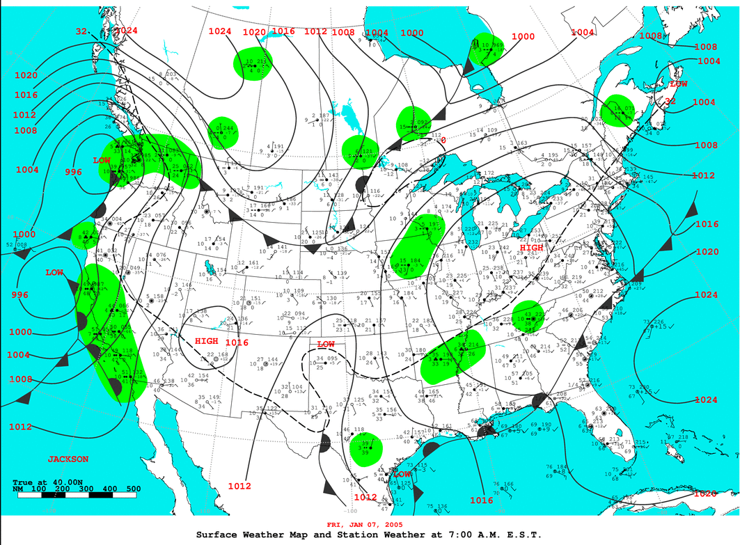 Surface Weather and Station Plots