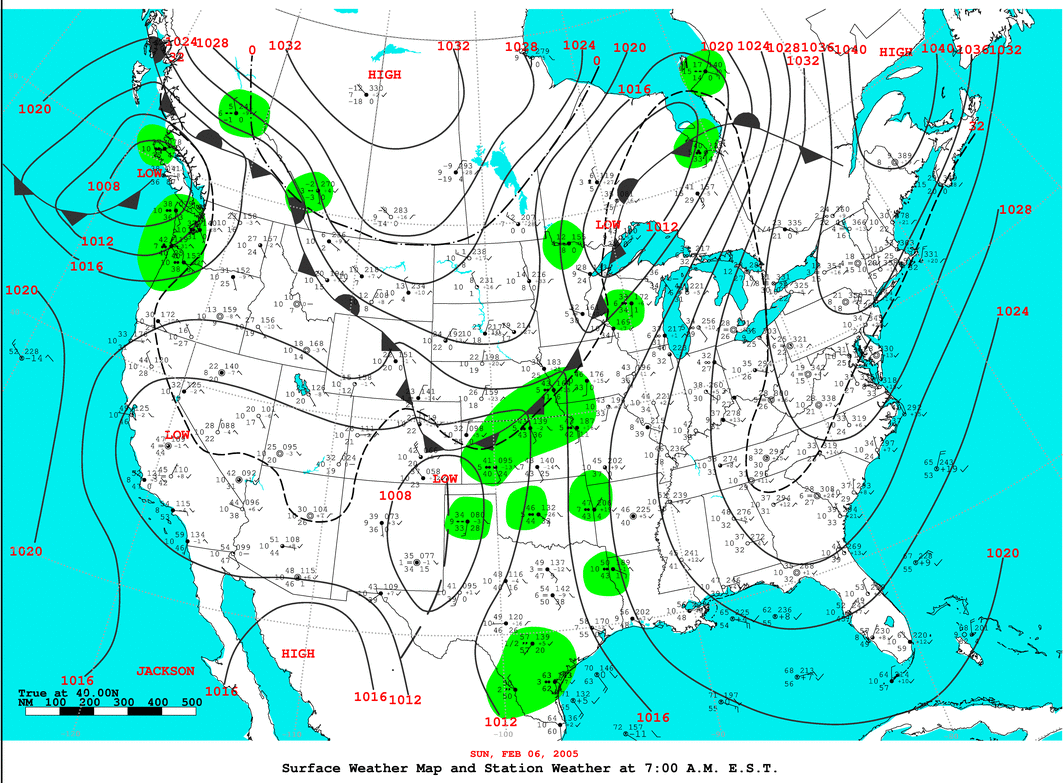 Surface Weather and Station Plots