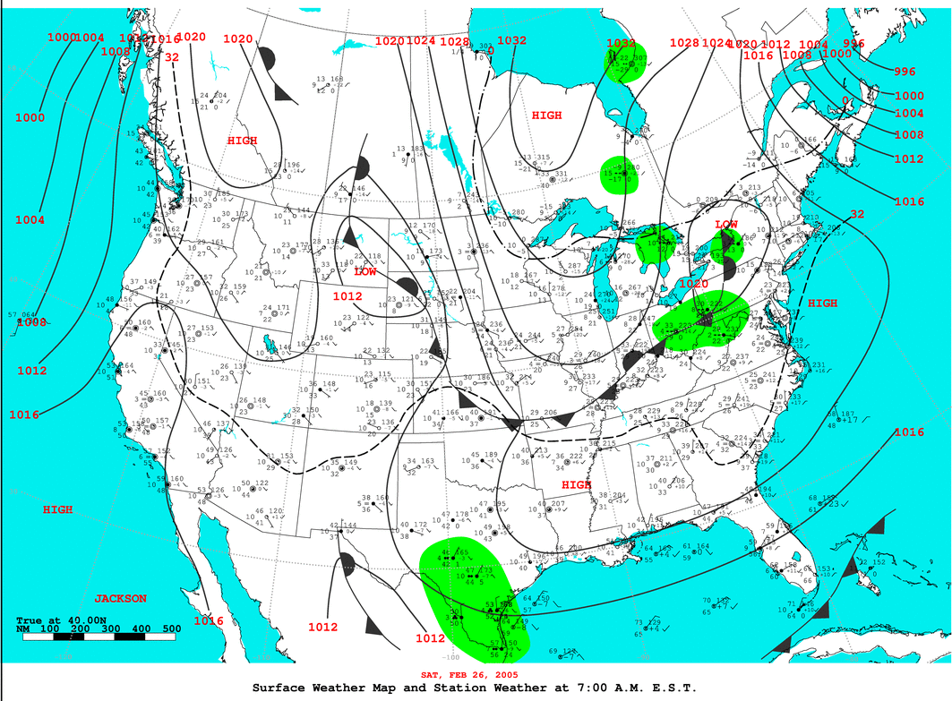 Surface Weather and Station Plots