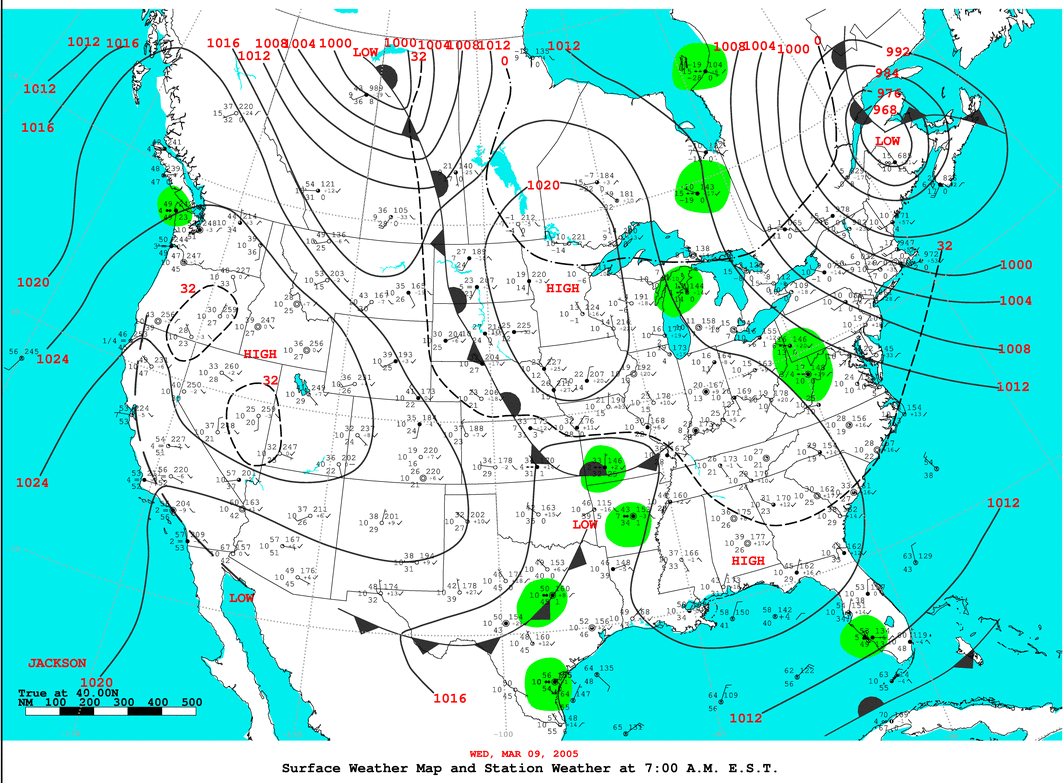 Surface Weather and Station Plots