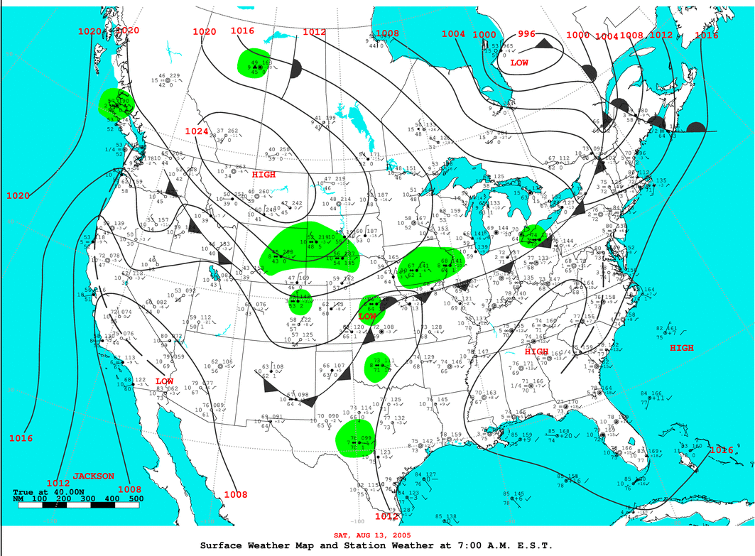 Surface Weather and Station Plots