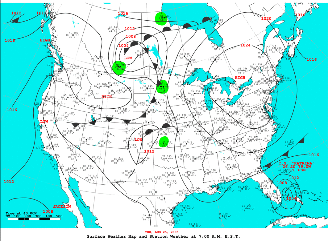 Surface Weather and Station Plots