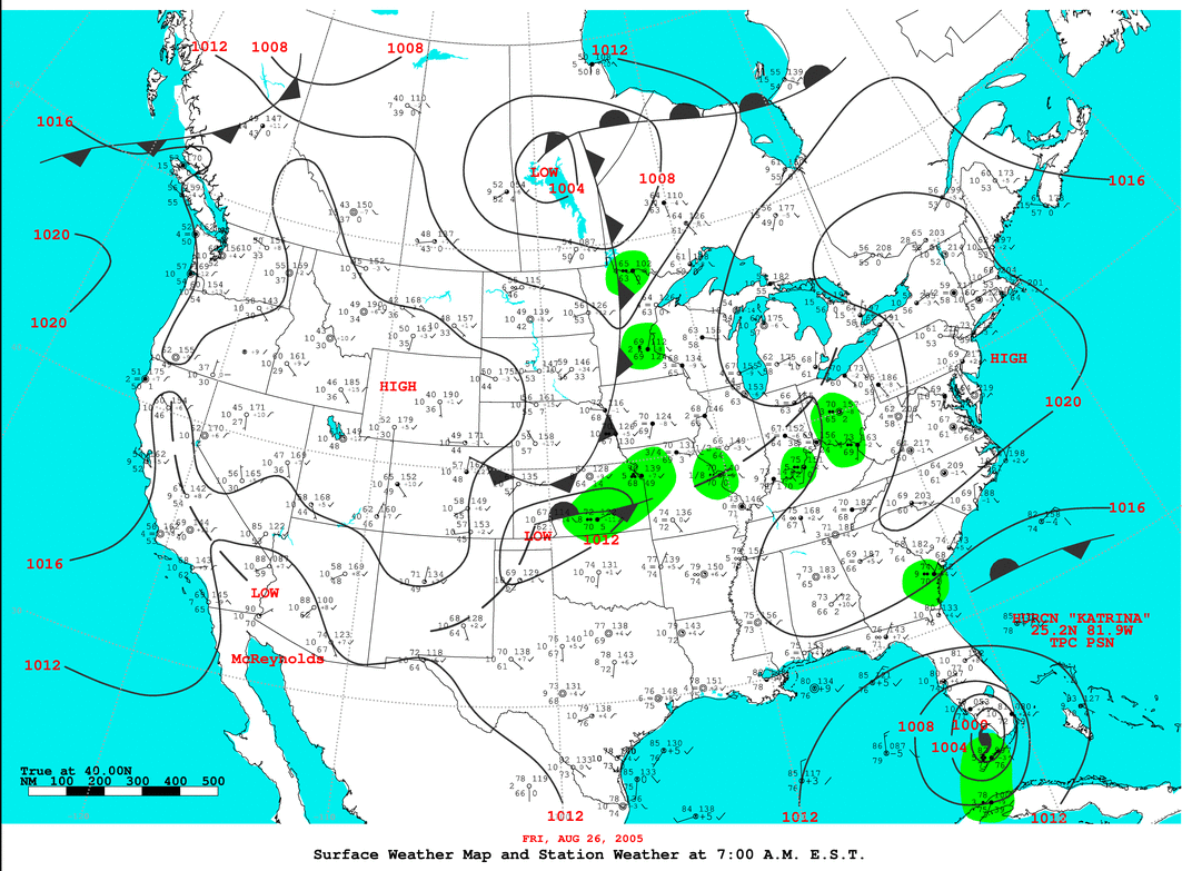 Surface Weather and Station Plots