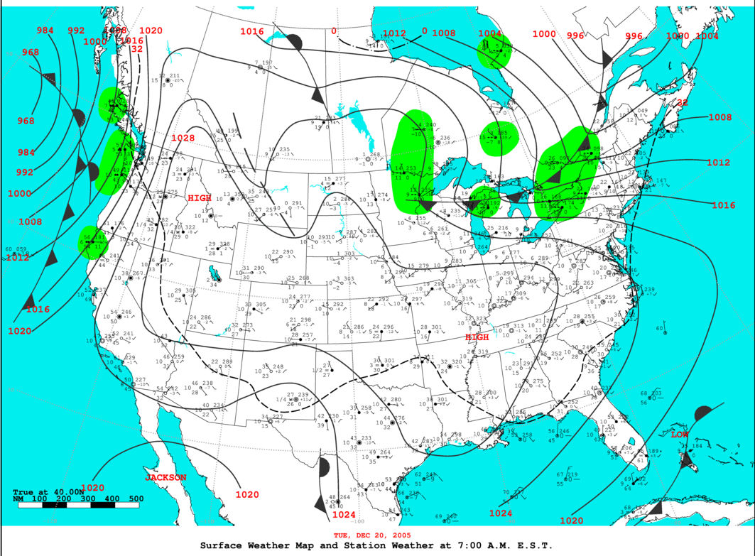 Surface Weather and Station Plots