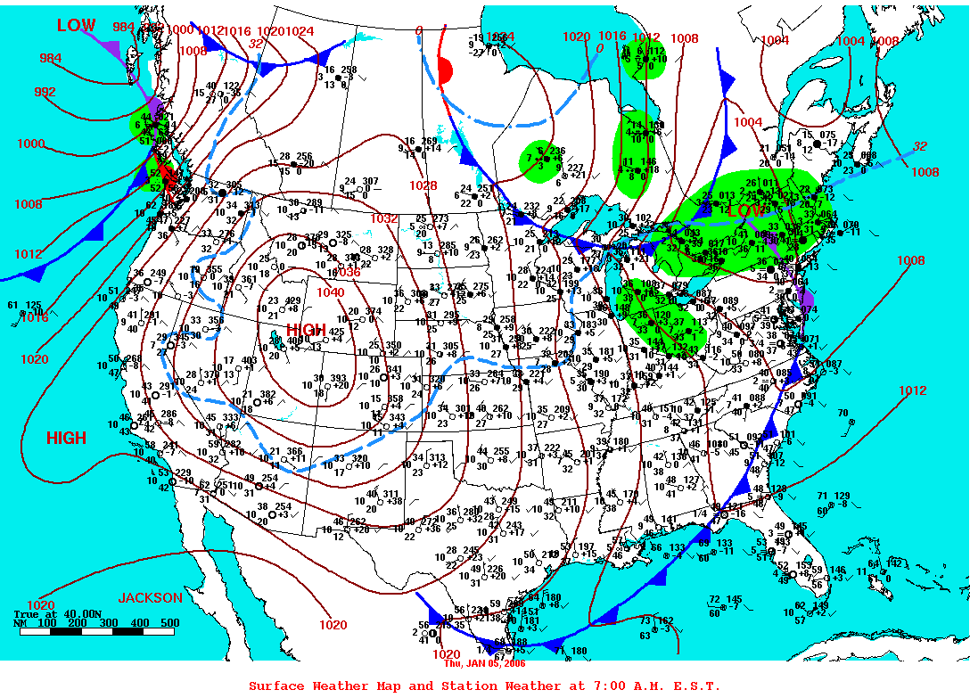 Surface Weather and Station Plots