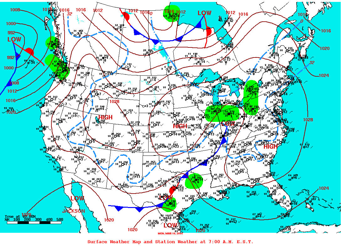 Surface Weather and Station Plots