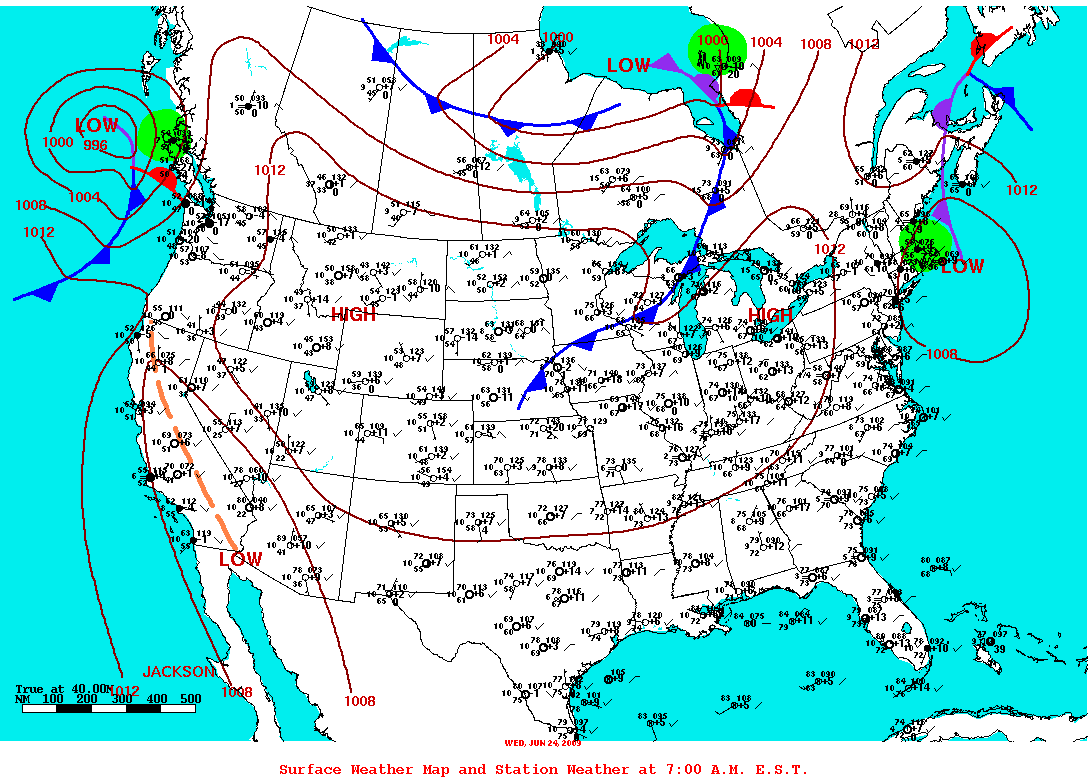 Surface Weather and Station Plots
