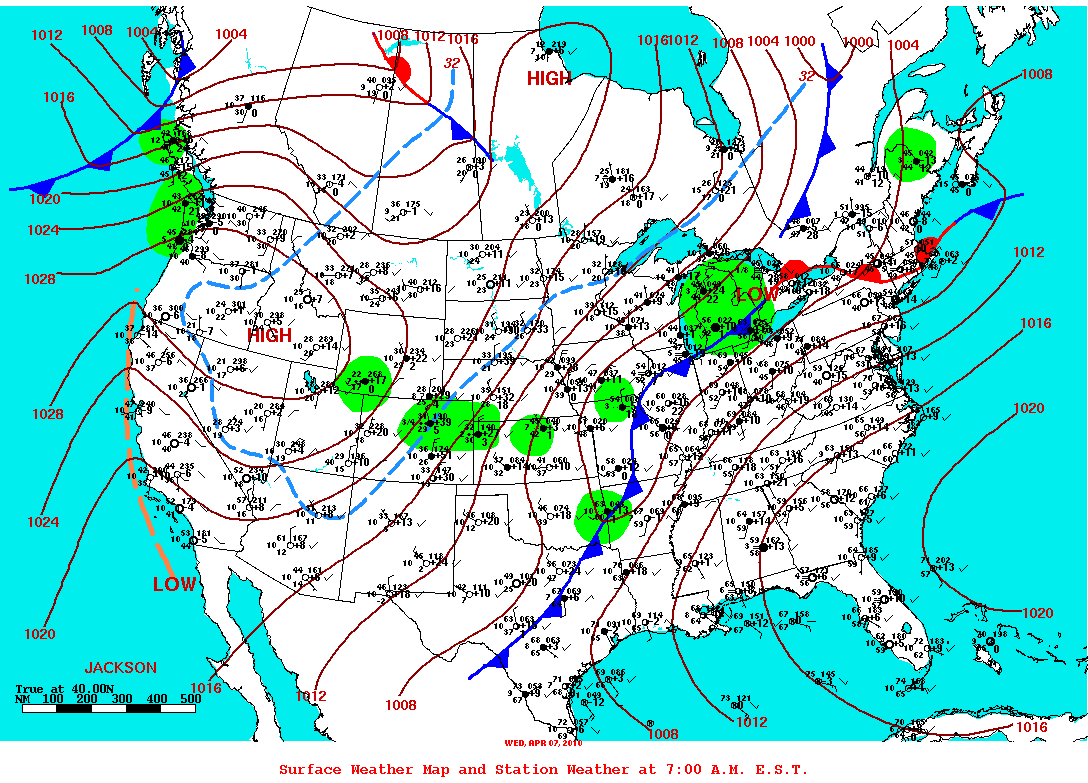 Surface Weather and Station Plots