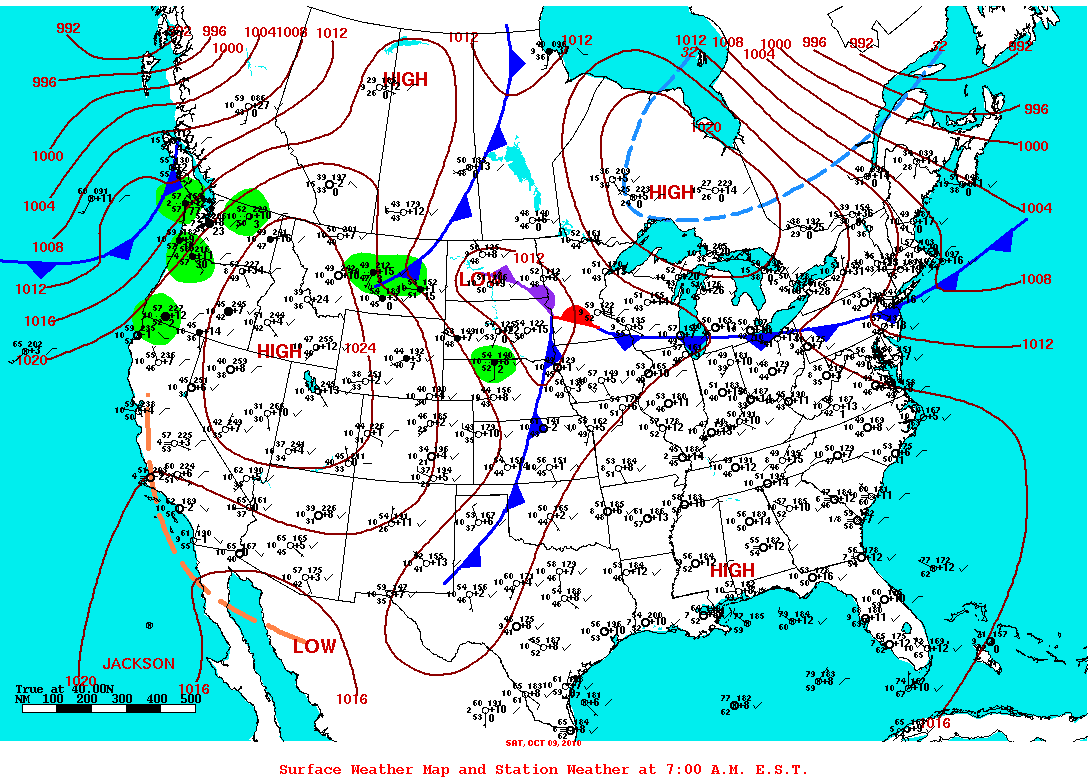 Surface Weather and Station Plots