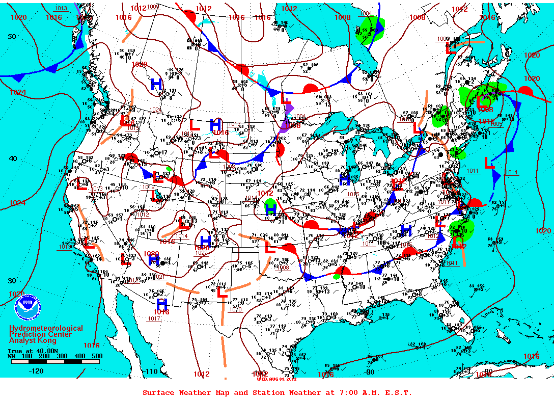Surface Weather and Station Plots