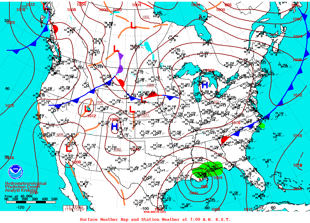 Surface Weather and Station Plots