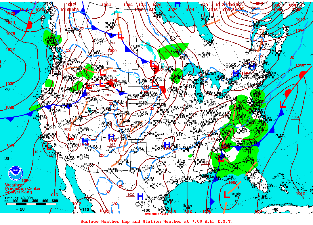 Surface Weather and Station Plots