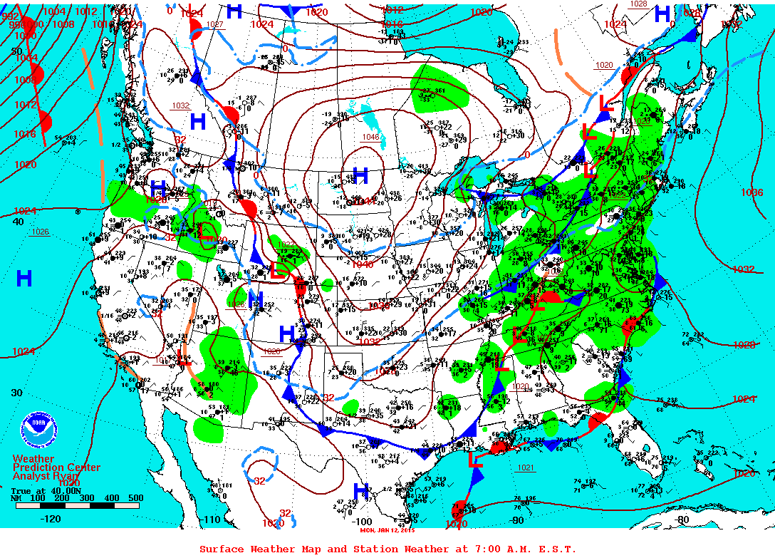 Surface Weather and Station Plots