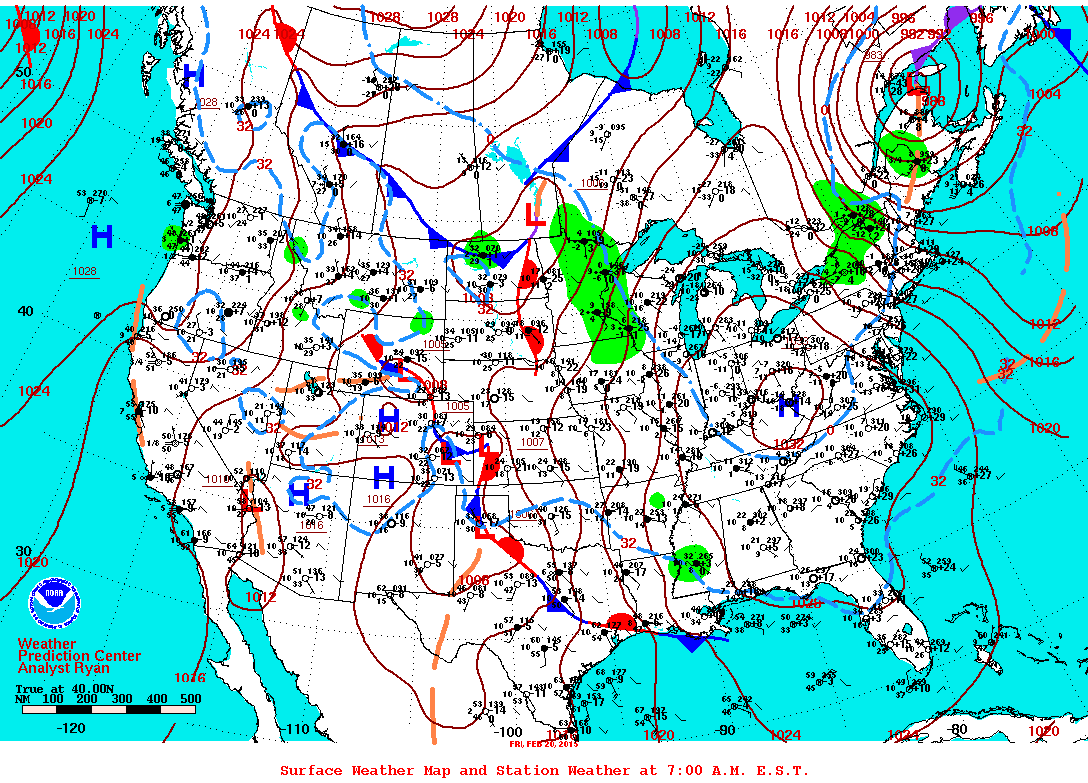Surface Weather and Station Plots