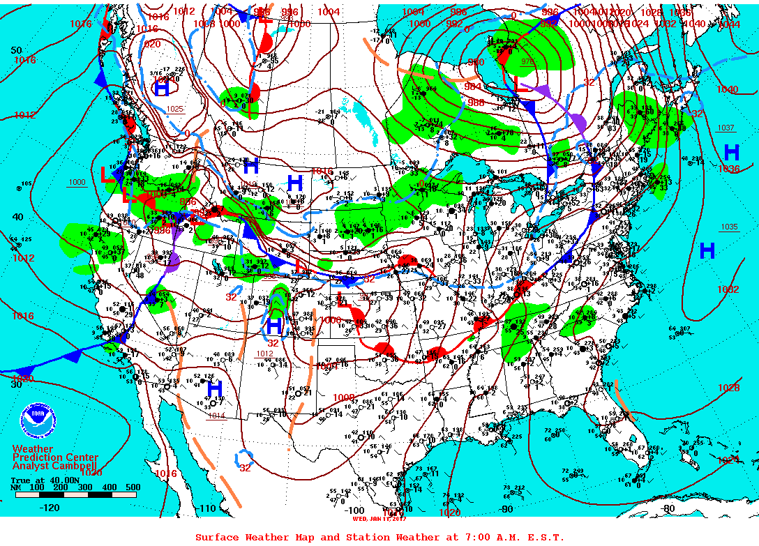 Surface Weather and Station Plots