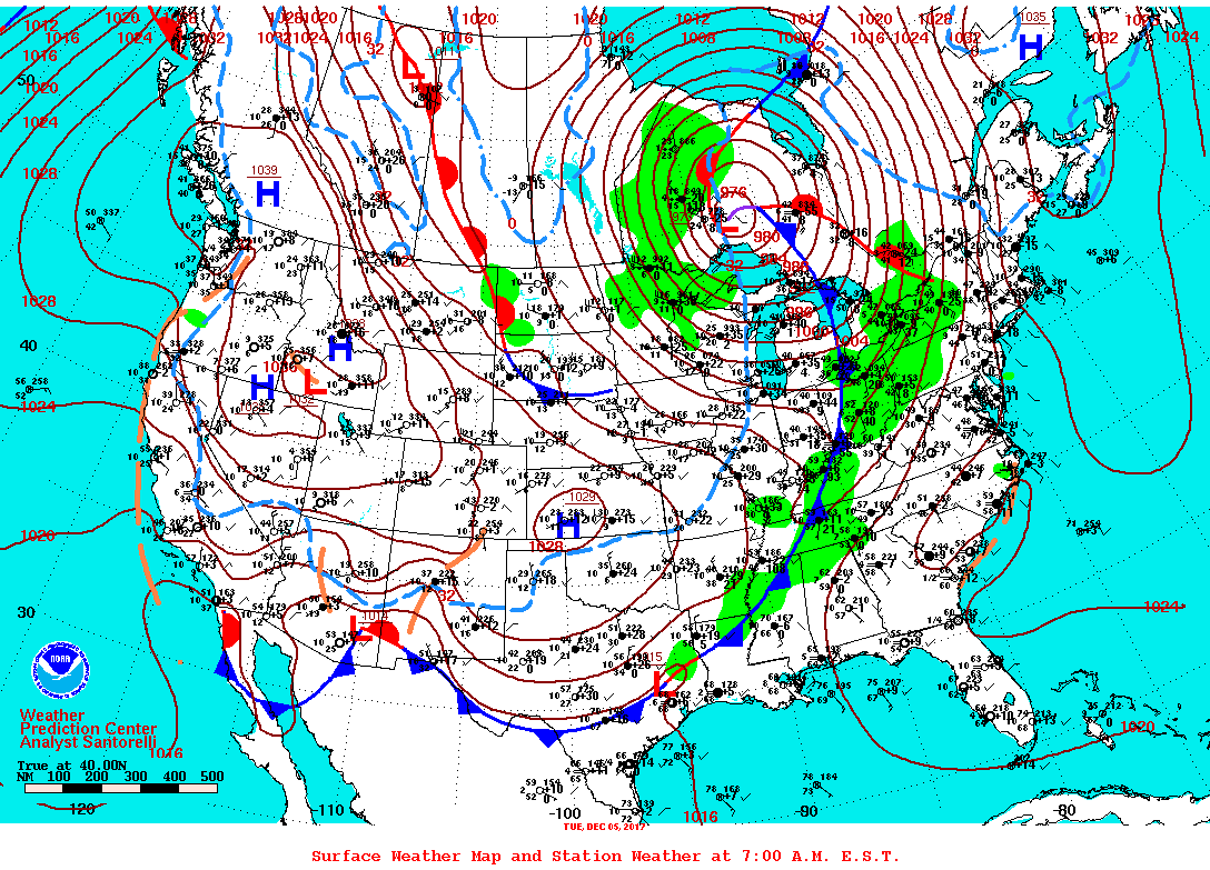 Surface Weather and Station Plots