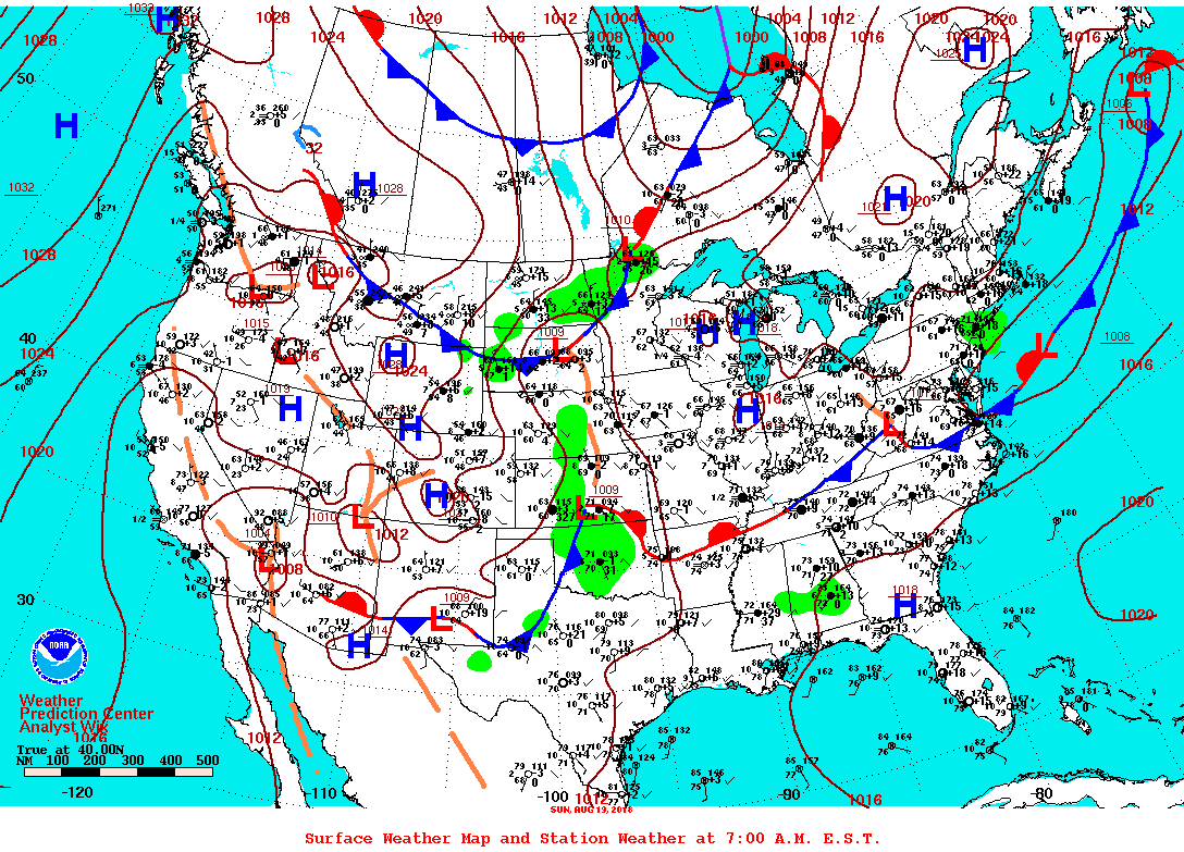 Surface Weather and Station Plots