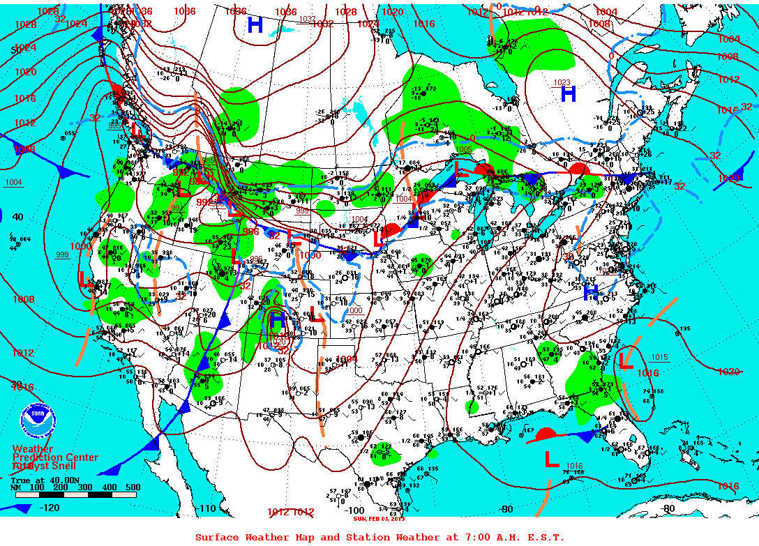Surface Weather and Station Plots