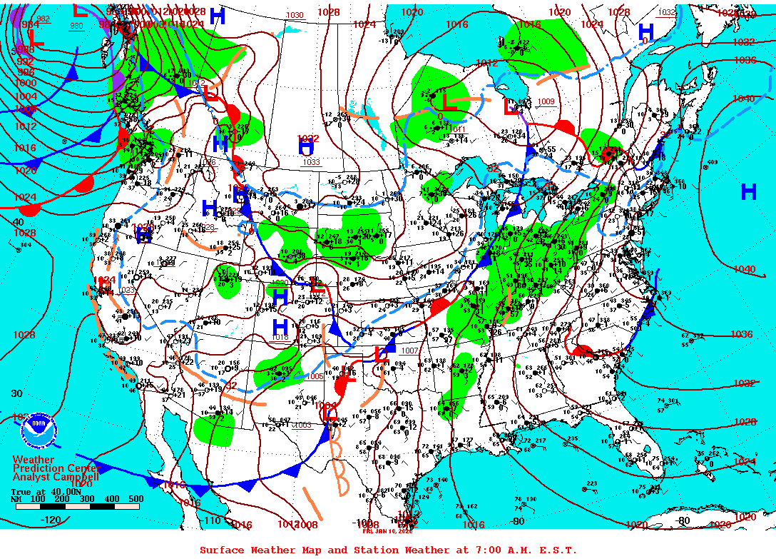 Surface Weather and Station Plots