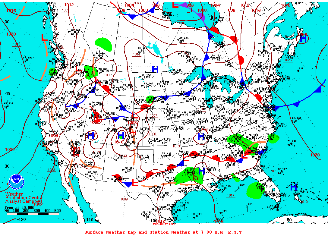Surface Weather and Station Plots