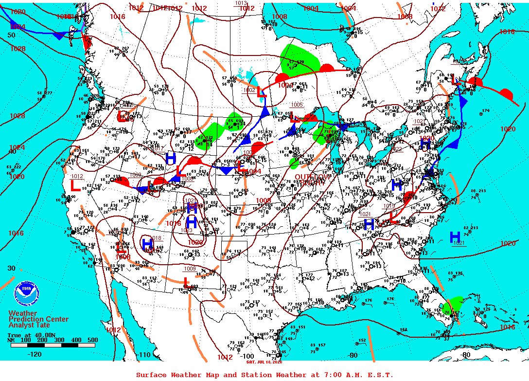 Surface Weather and Station Plots