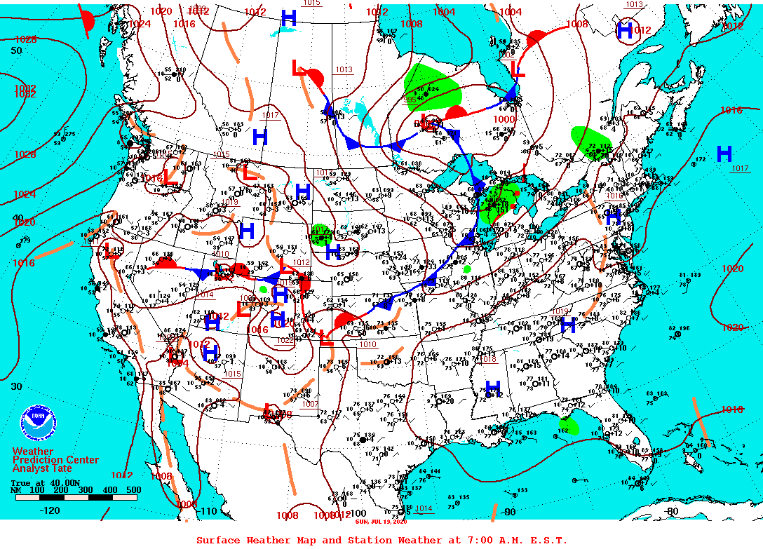 Surface Weather and Station Plots