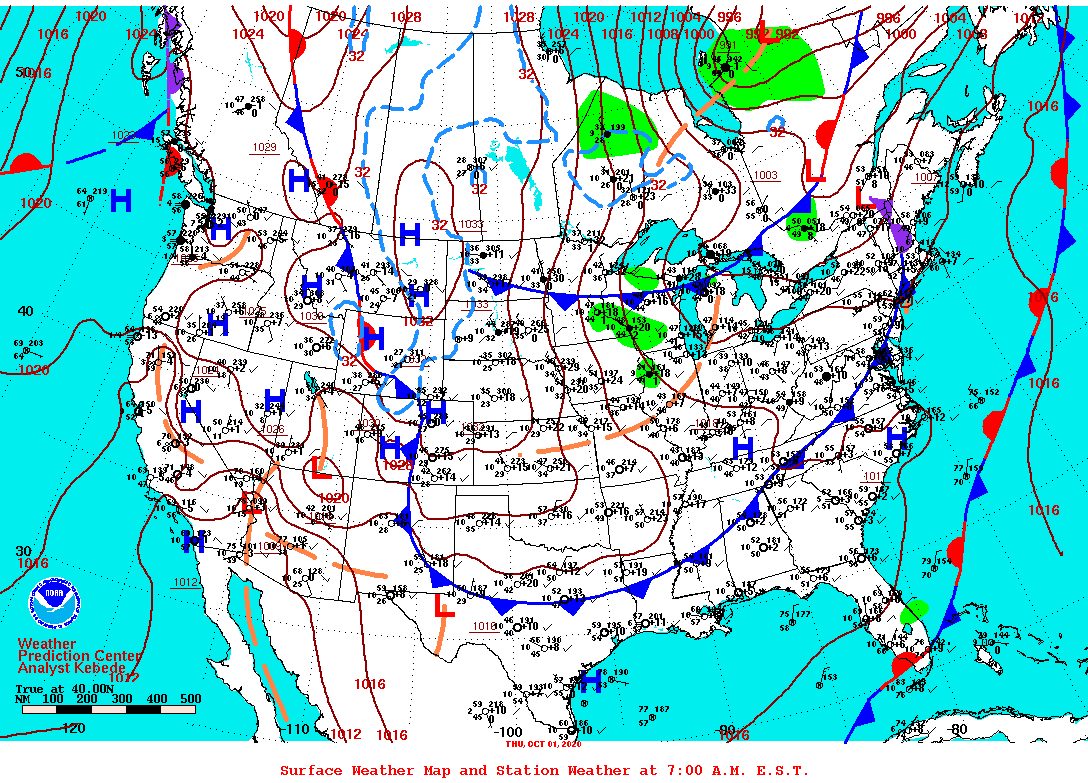 Surface Weather and Station Plots