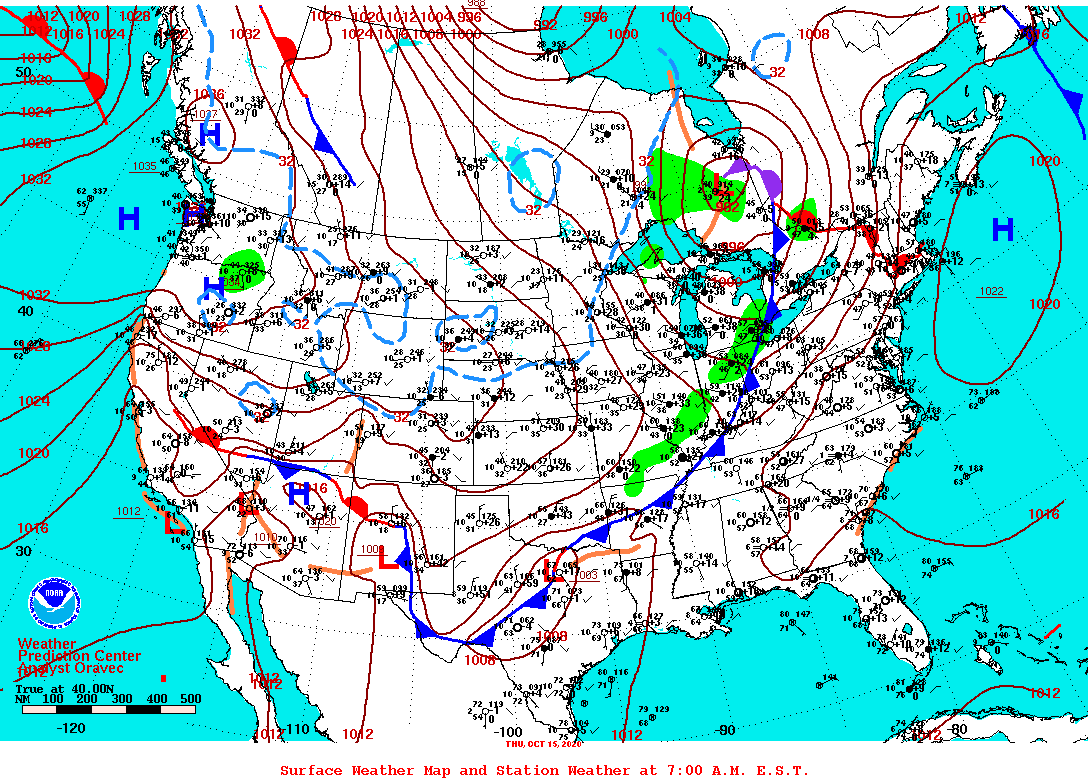 Surface Weather and Station Plots