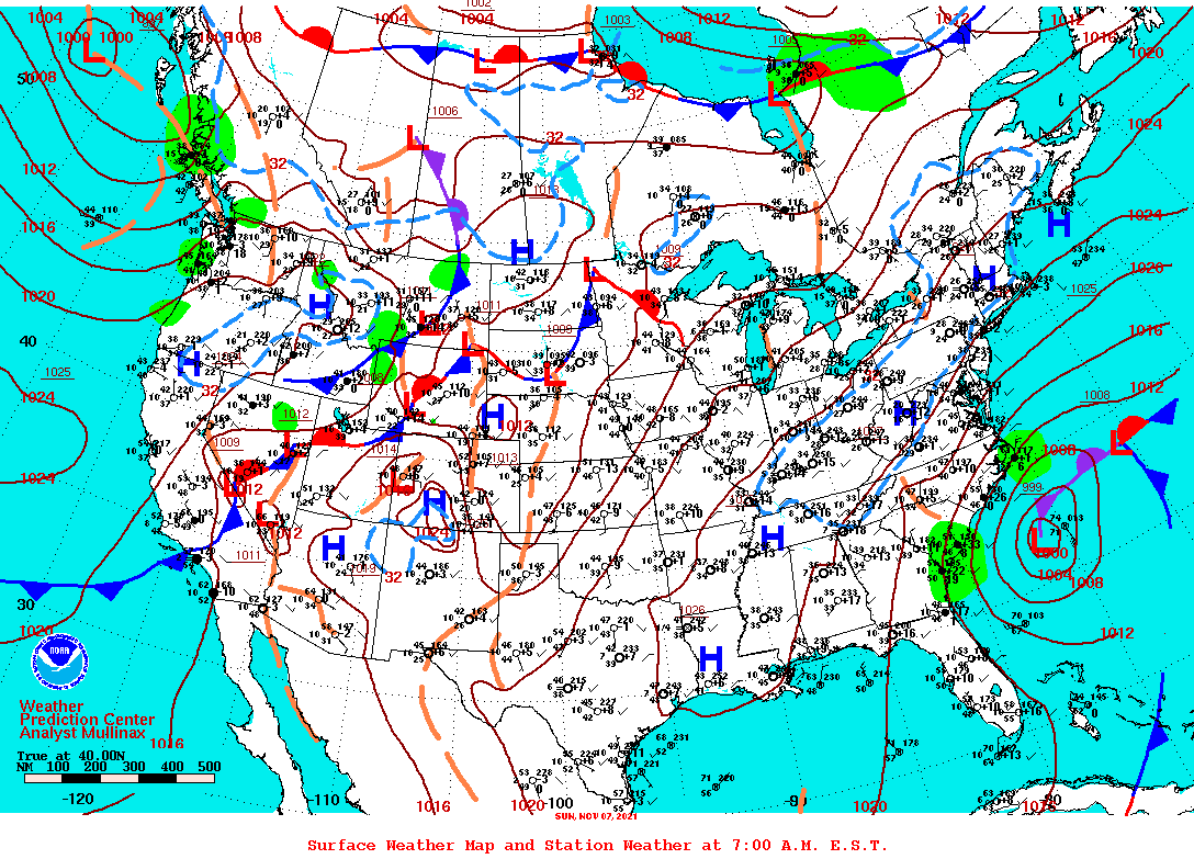Surface Weather and Station Plots