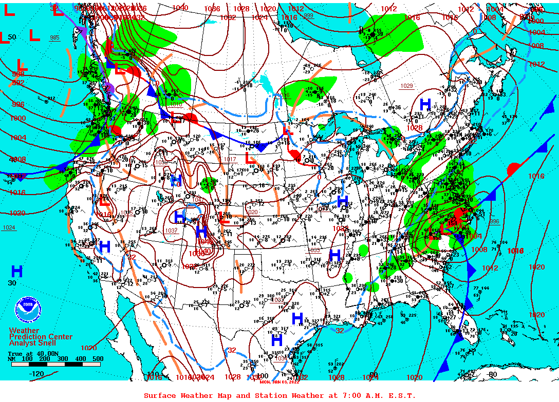 Surface Weather and Station Plots