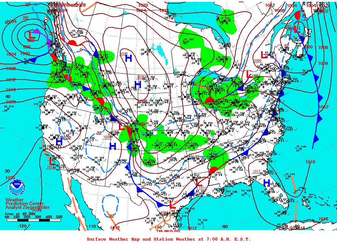 Surface Weather and Station Plots