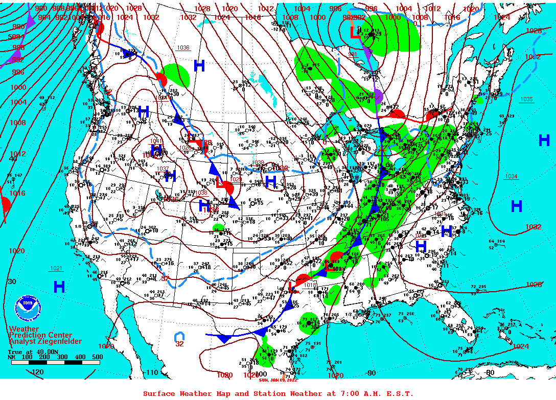 Surface Weather and Station Plots