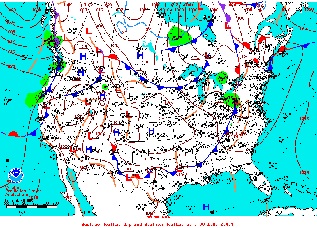 Surface Weather and Station Plots