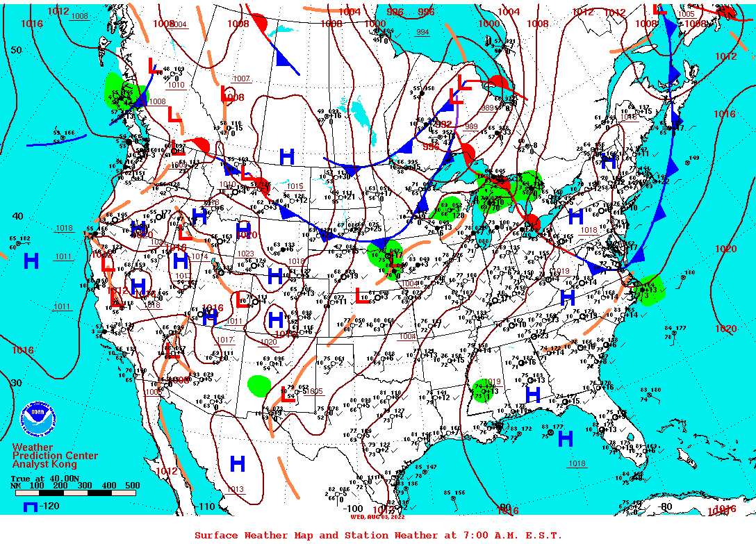 Surface Weather and Station Plots