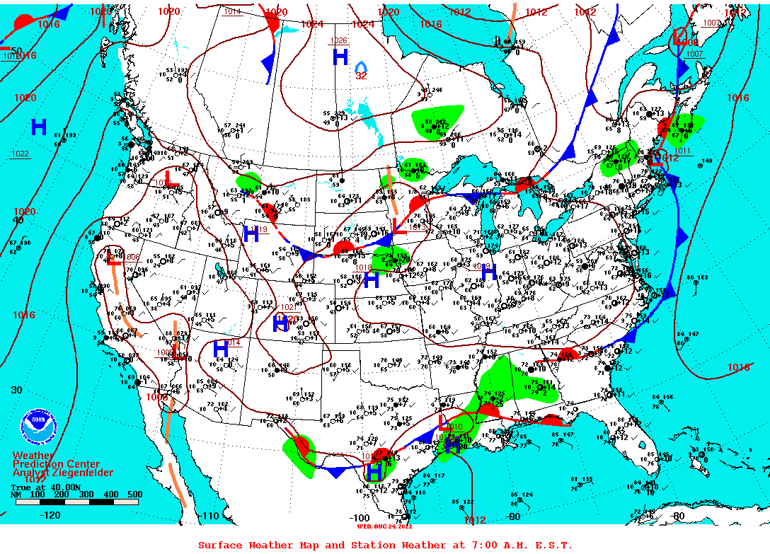 Surface Weather and Station Plots