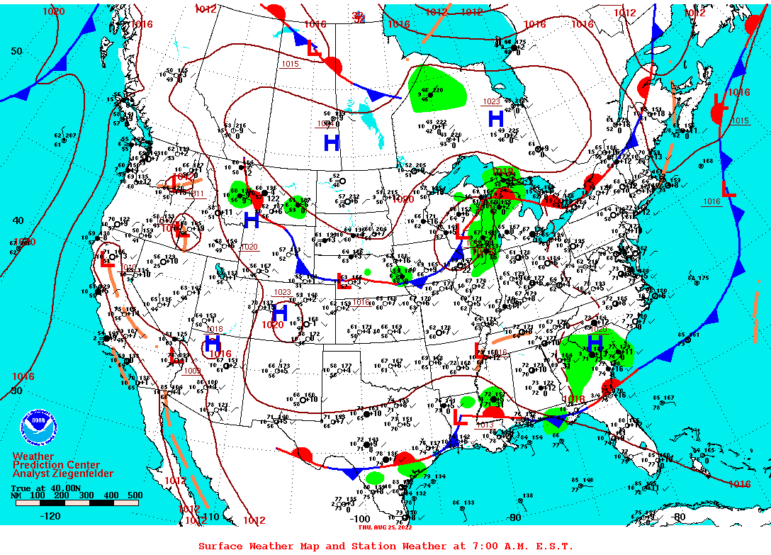 Surface Weather and Station Plots