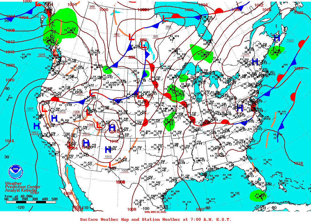 Surface Weather and Station Plots