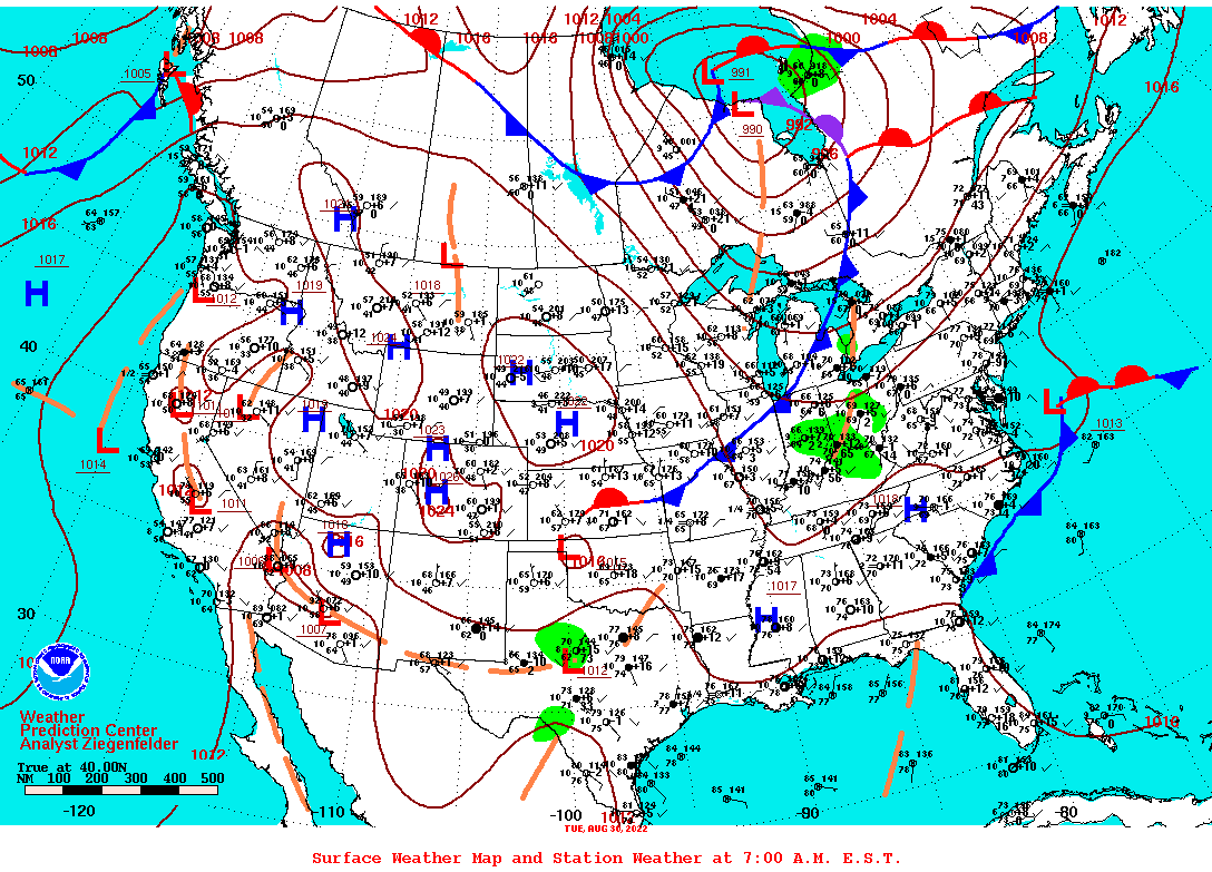 Surface Weather and Station Plots