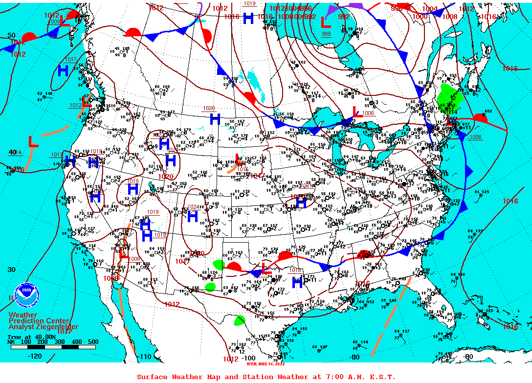 Surface Weather and Station Plots