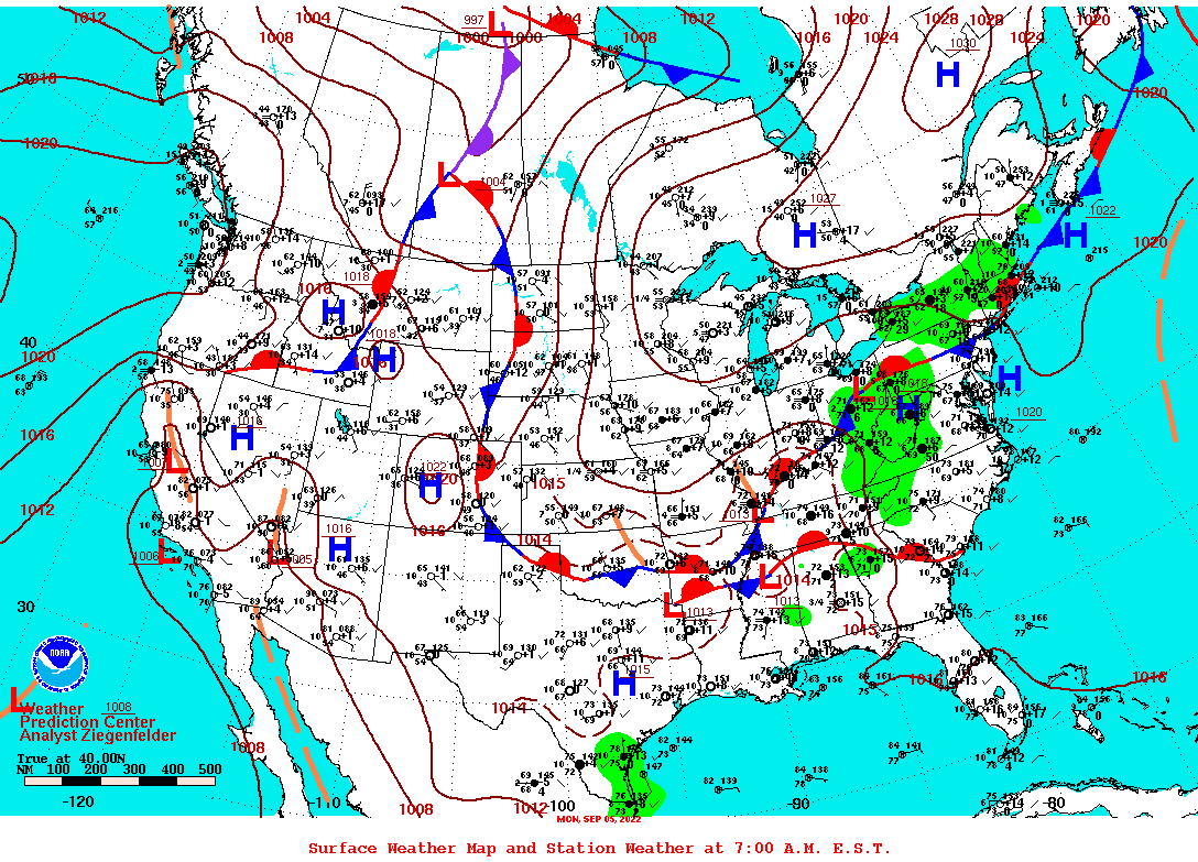 Surface Weather and Station Plots