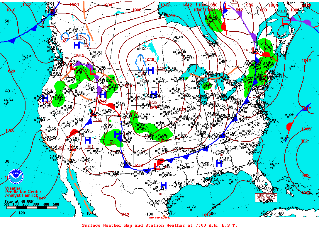 Surface Weather and Station Plots