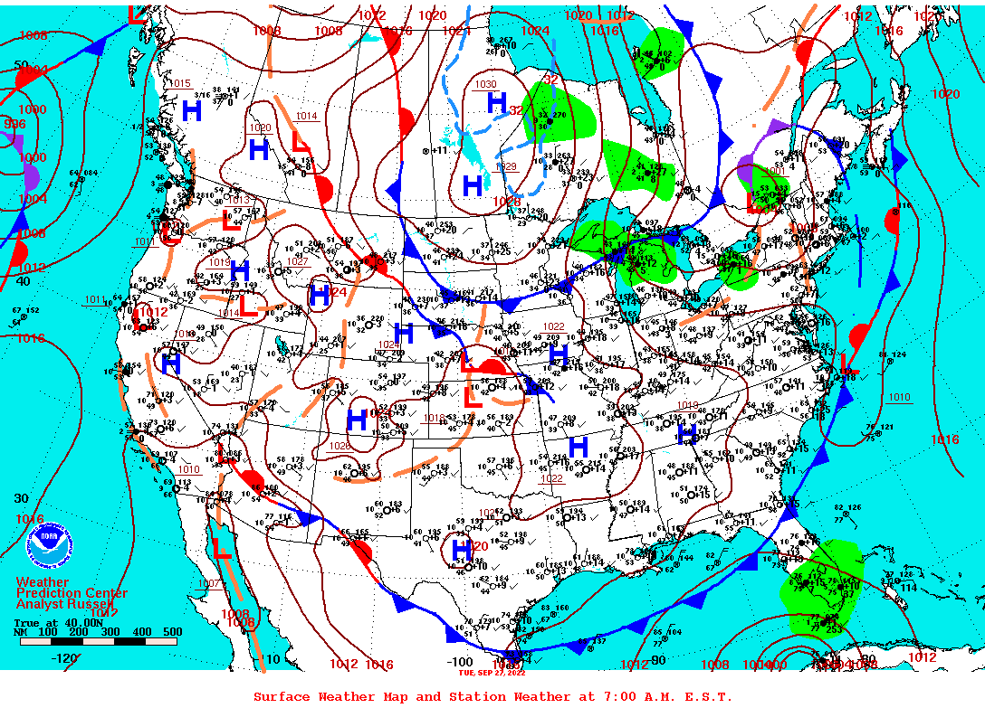Surface Weather and Station Plots