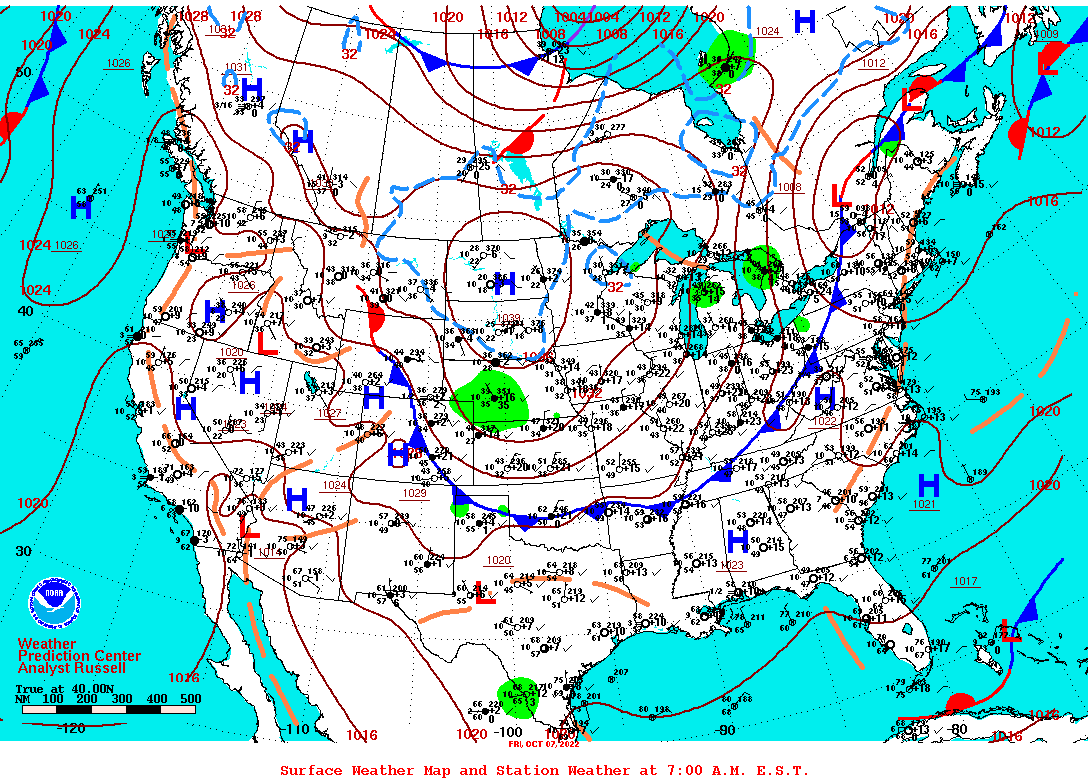 Surface Weather and Station Plots