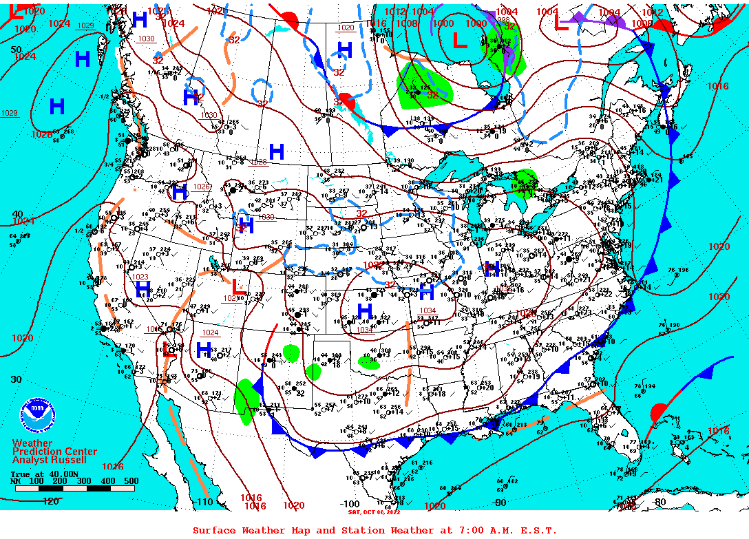 Surface Weather and Station Plots