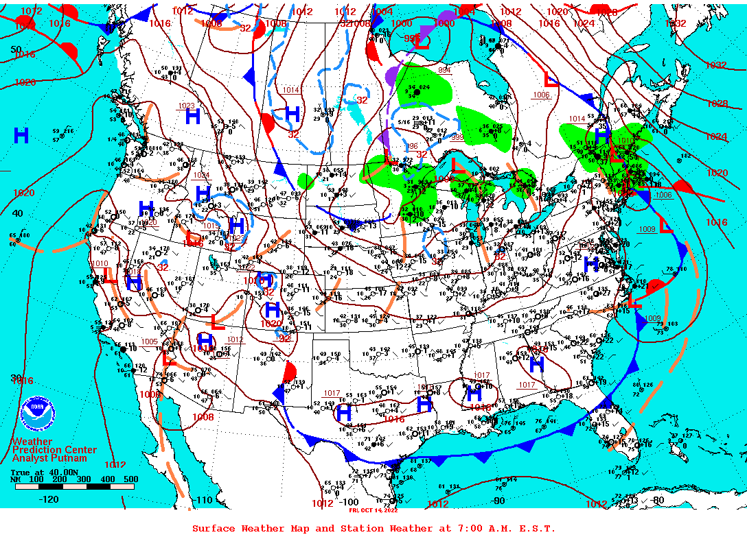 Surface Weather and Station Plots